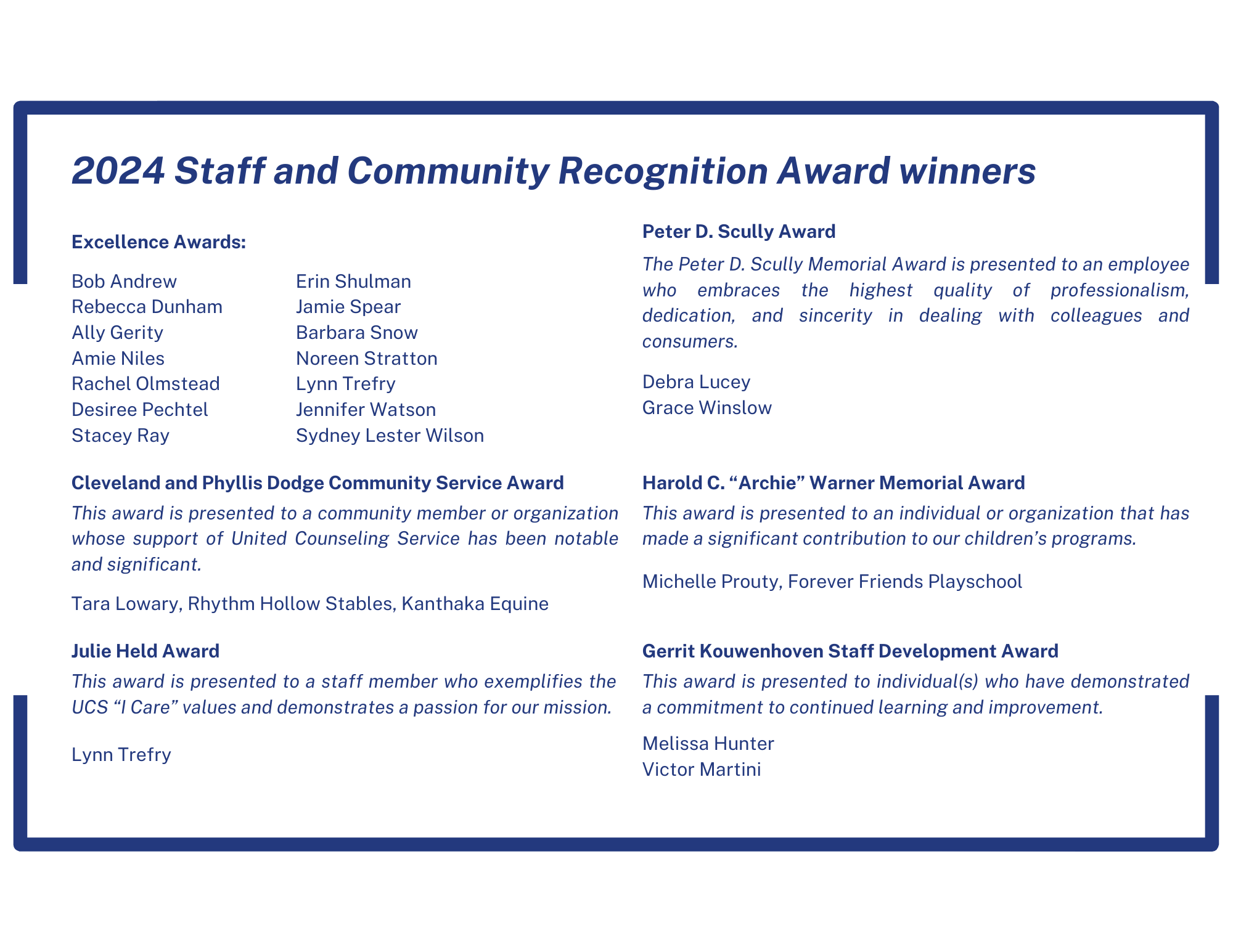United Counseling Service holds annual Staff Appreciation Luncheon to ...